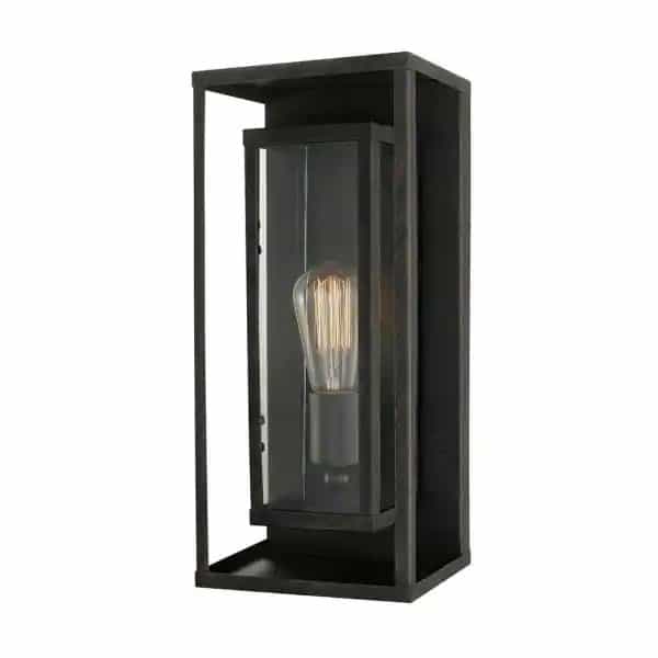 Globe Electric 44228 Montague 1-Light Bronze Outdoor Wall Lantern Sconce