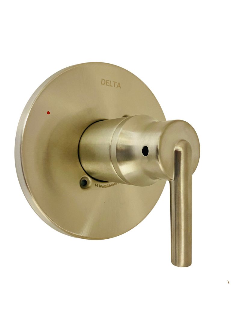 Delta T14059-SS Trinsic 1-Handle Wall-Mount Valve Trim Kit in Stainless ...