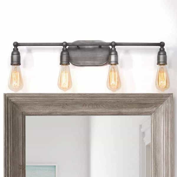LNC A03392 Modern Industrial Bathroom Vanity Light 4-Light Farmhouse ...