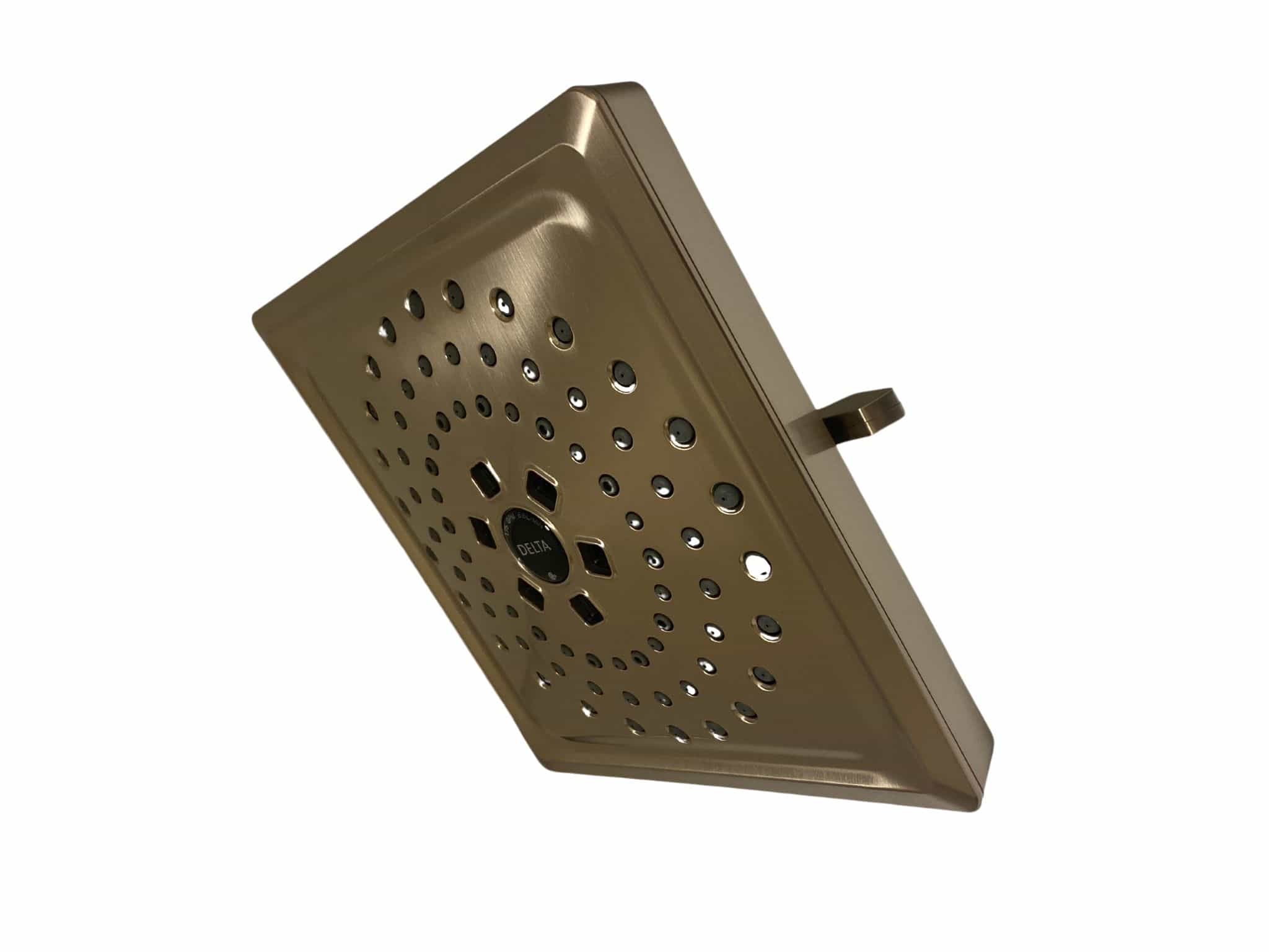 Delta 52684-CZ 3-Spray Patterns 7.6 in. Wall Mount Rain Fixed Shower ...