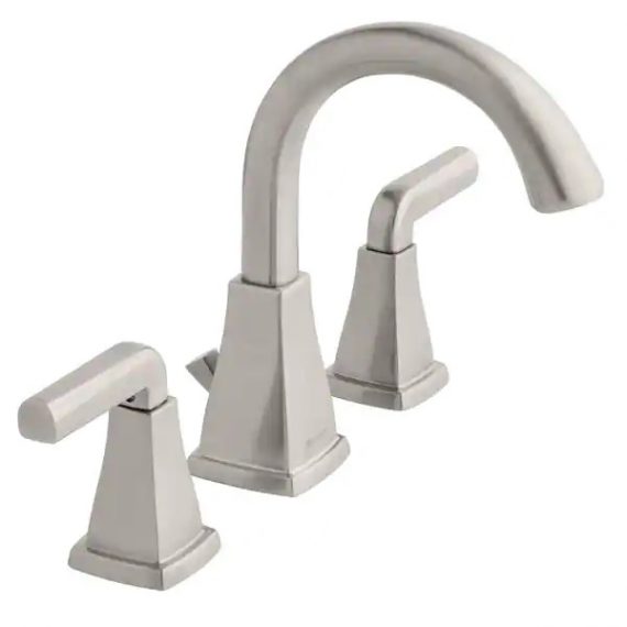 Glacier Bay 1003 015 396 Brookglen 8 in. Widespread 2-Handle High-Arc ...
