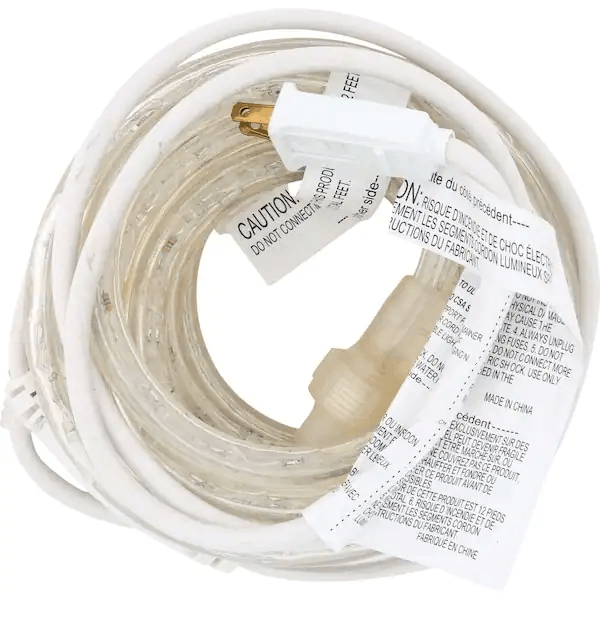 Westek LROPE12W Indoor/Outdoor 12 ft. White LED Rope Light Kit