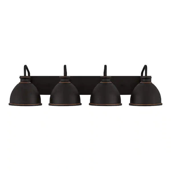 Hampton Bay 51905 Tallulah 30 in. 4-Light Oil Rubbed Bronze Bathroom Vanity Light