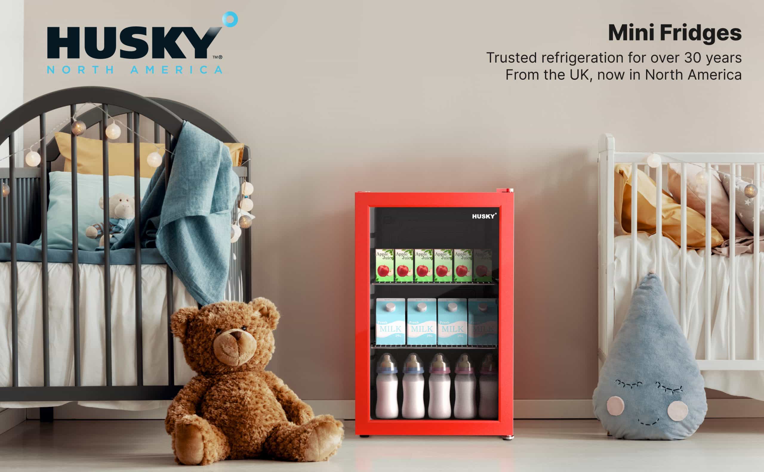 Husky 69L Beverage Refrigerator 2.4 C.ft. Freestanding Mini Fridge With ...