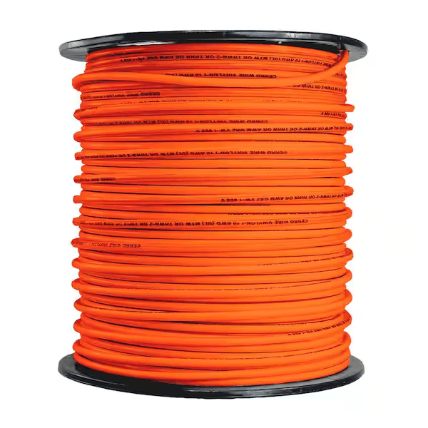 Cerrowire 112-3876J 500 ft. 10 Gauge Orange Stranded Copper THHN Wire