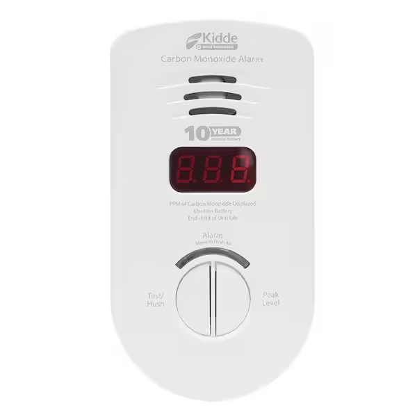 Kidde 21029626 10 Year Worry-Free Plug-In Carbon Monoxide Detector with Battery Backup and ...