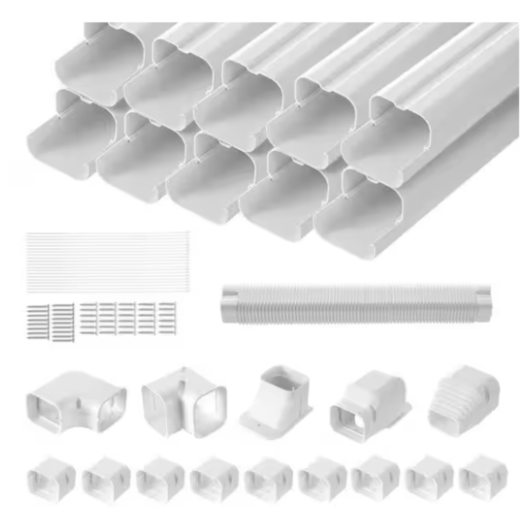 VEVOR BSKSQFTSKDGXB3X6AV0 Mini Split Line Set Cover 3 in. W 17.7 ft. L ...