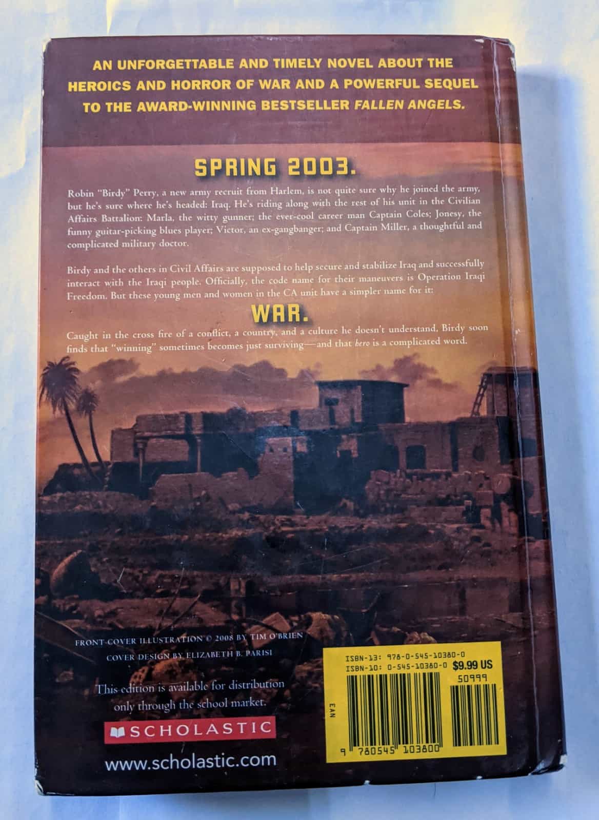 Sunrise Over Fallujah by Walter Dean Myers Book