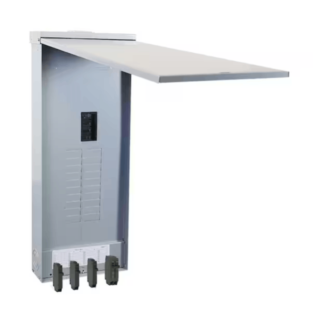 GE TM2020RCUBK1 200 Amp 20-Space 40-Circuit Main Breaker Outdoor Load ...